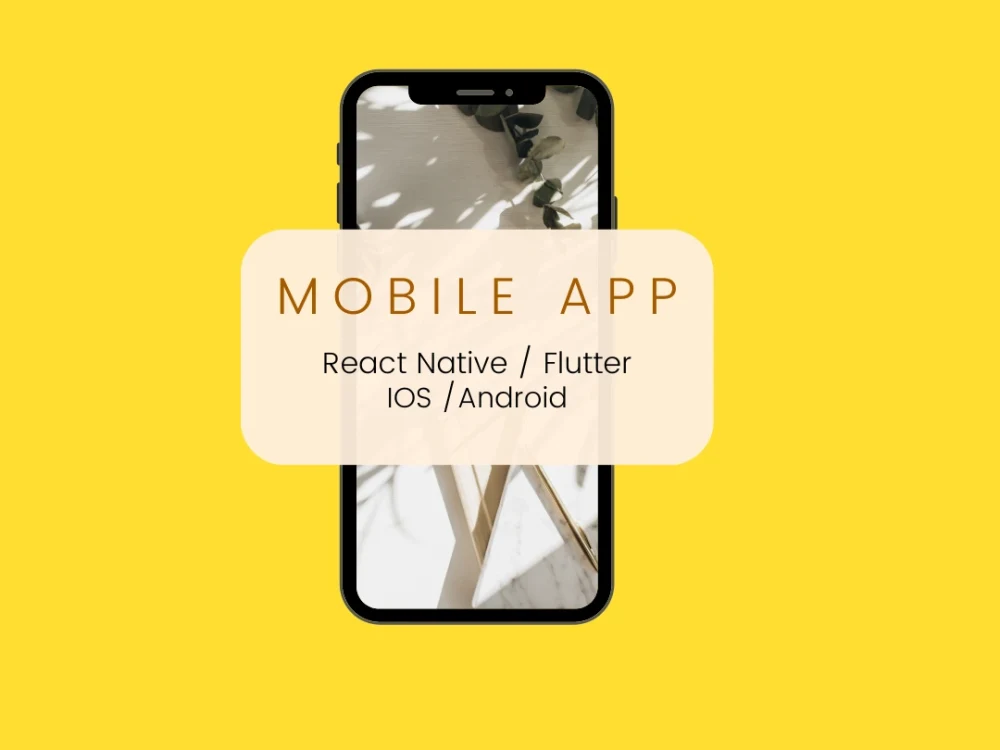 Professional hybrid mobile app (Android/iOS) using react native Or Flutter | Upwork