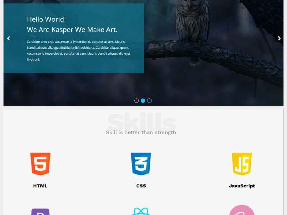 A responsive website design using html & css | Upwork