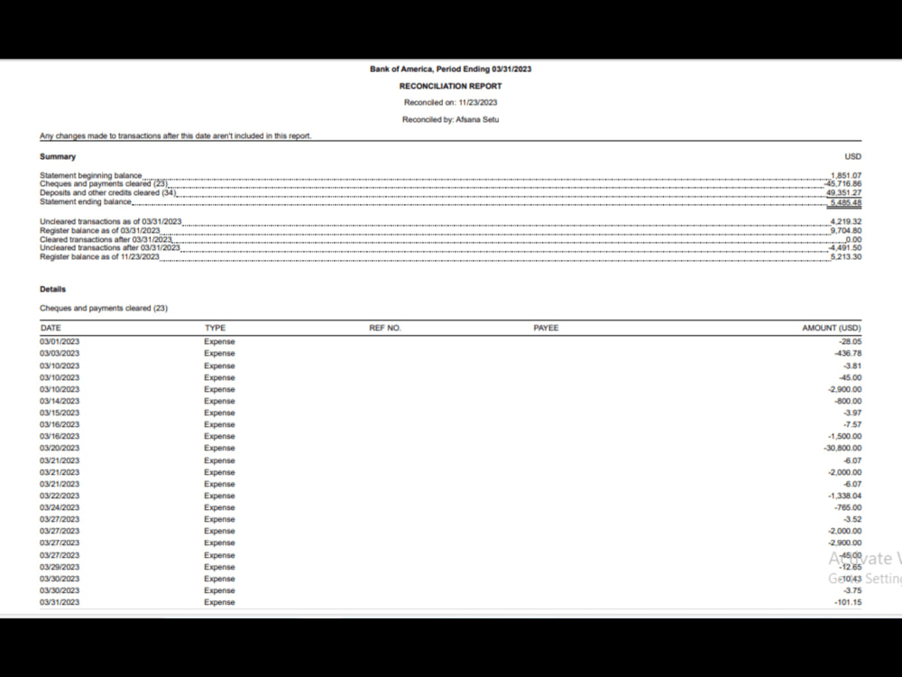 Bookkeeping, clean up and reconciliation in QuickBooks and Xero | Upwork