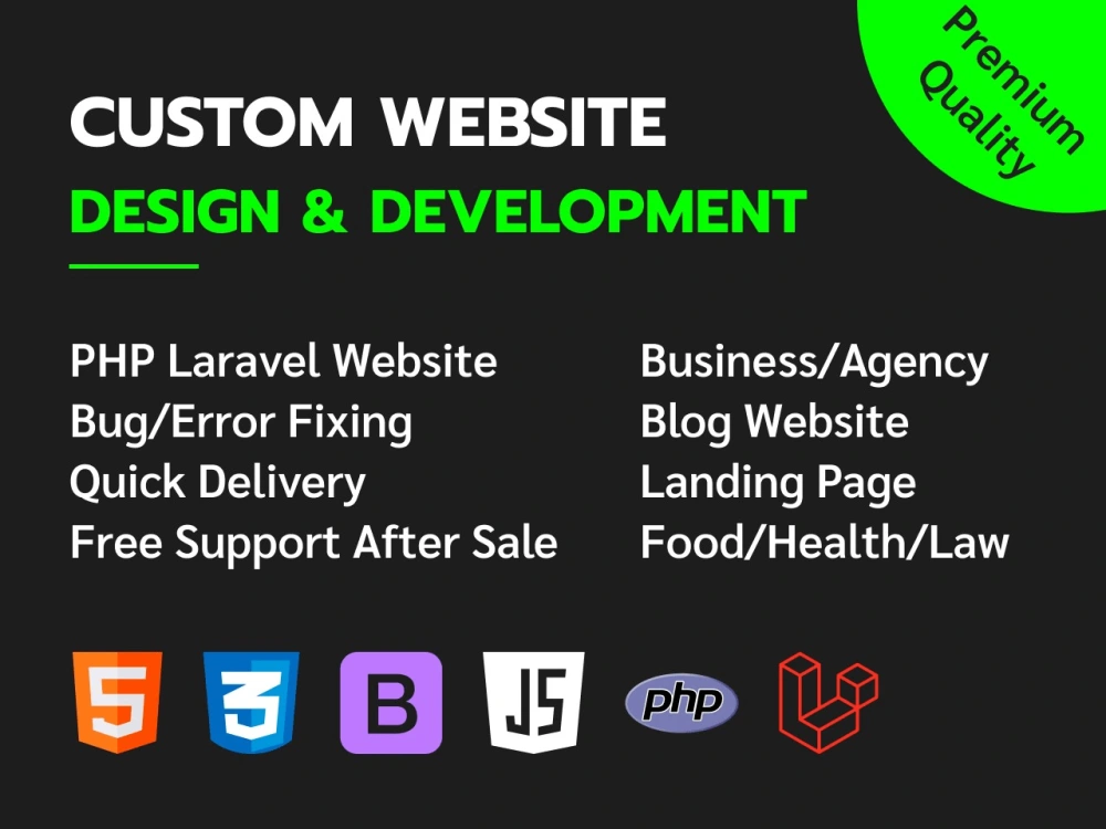 Responsive Html Css Php laravel website from Figma PSD Adobe XD | Upwork