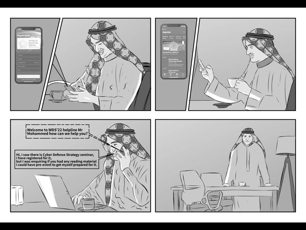 A detailed storyboard in color or greyshade | Upwork