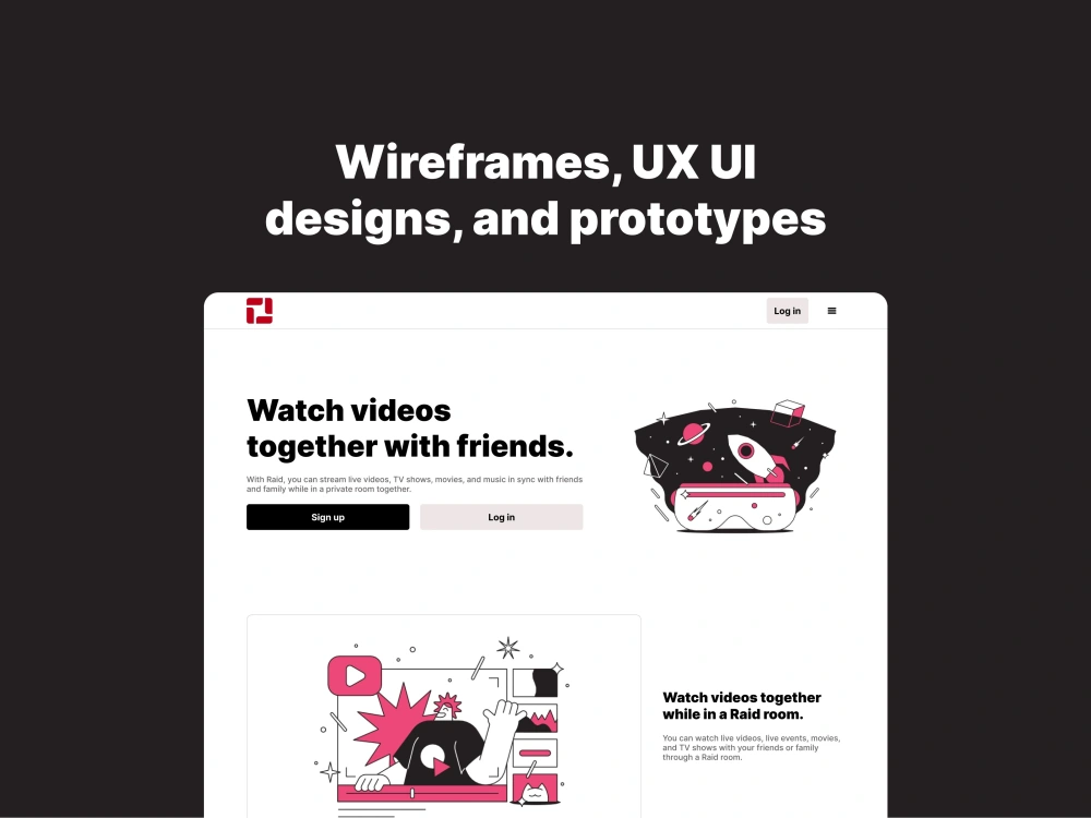 A professional wireframes, UX UI designs, and prototypes | Upwork