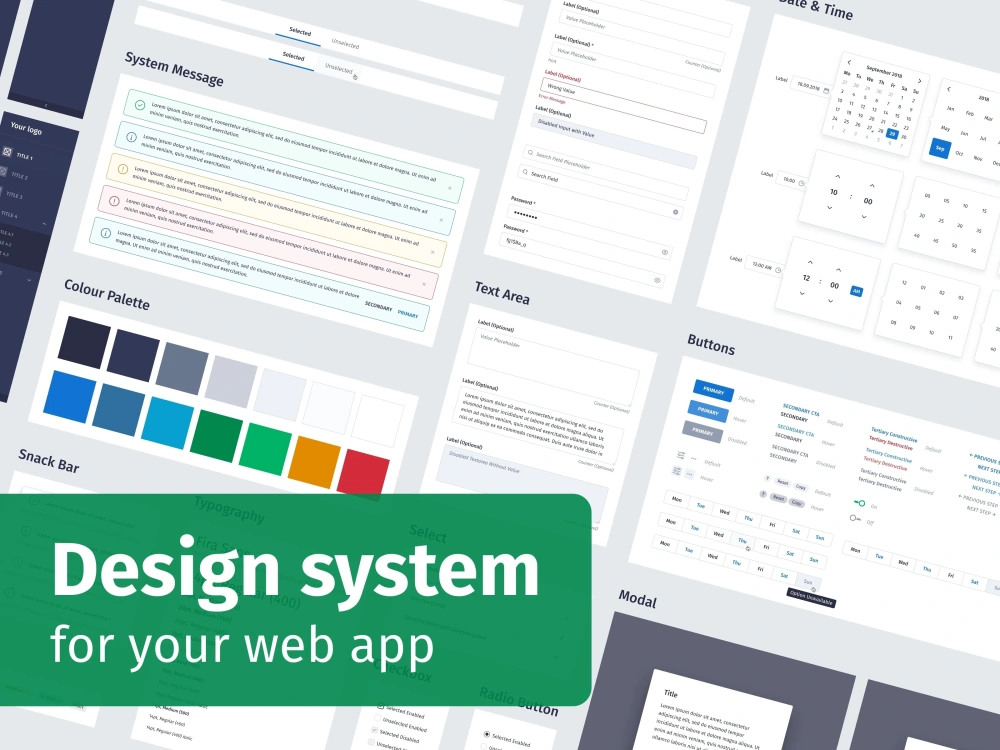 Fully customisable design system for your web app (Figma or XD) | Upwork