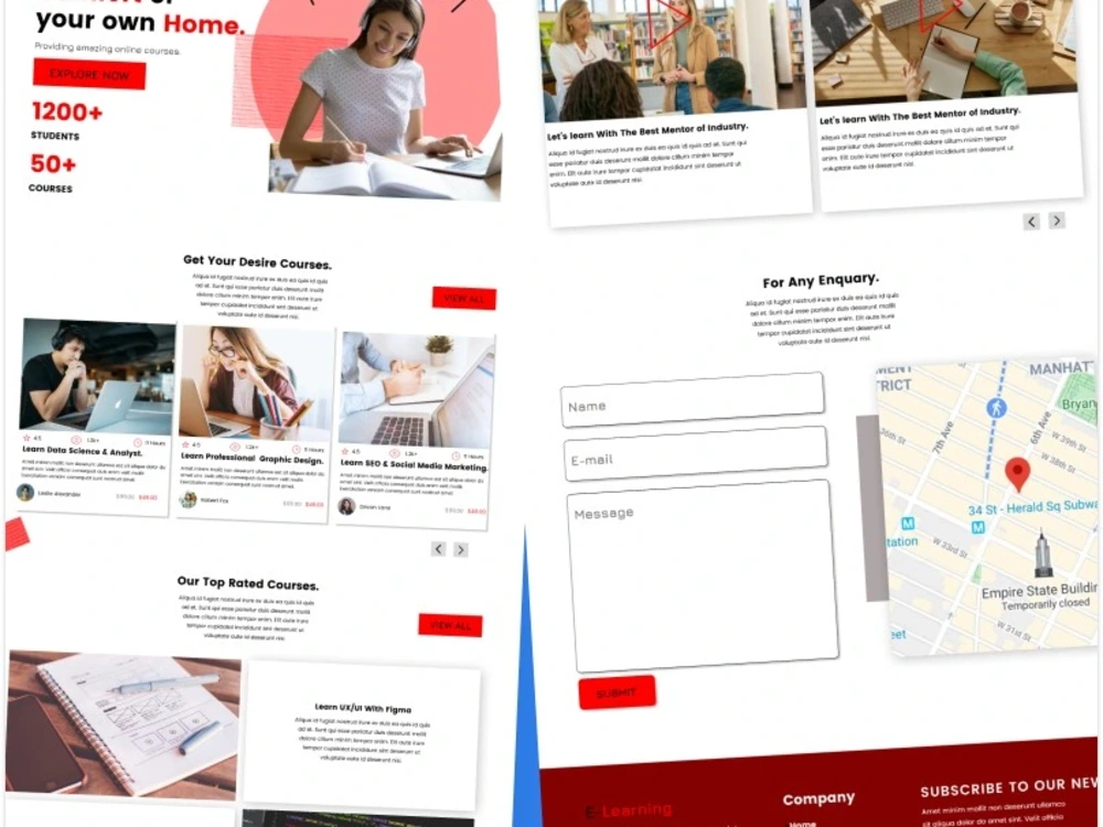 Beautiful web landing page UI for your business | Upwork