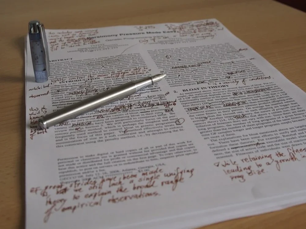 A scientific article/manuscript edited and proofread to journal ...