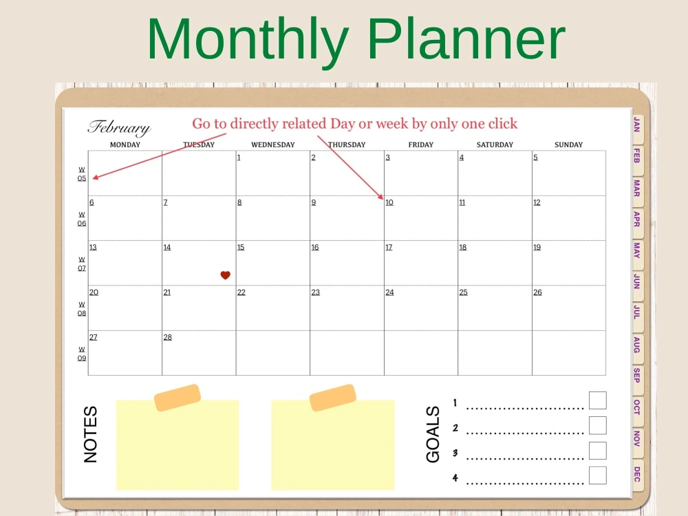 2023 Digital Planner with hyperlinks | Upwork