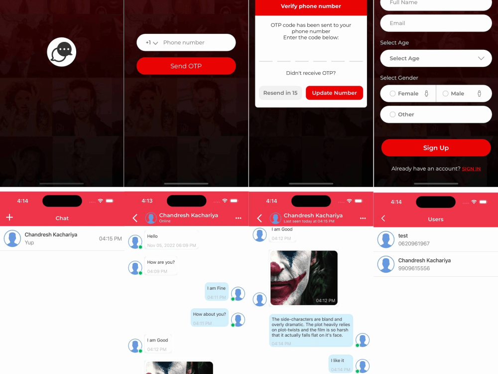 Chat Messaging app with real-time chatting | Upwork
