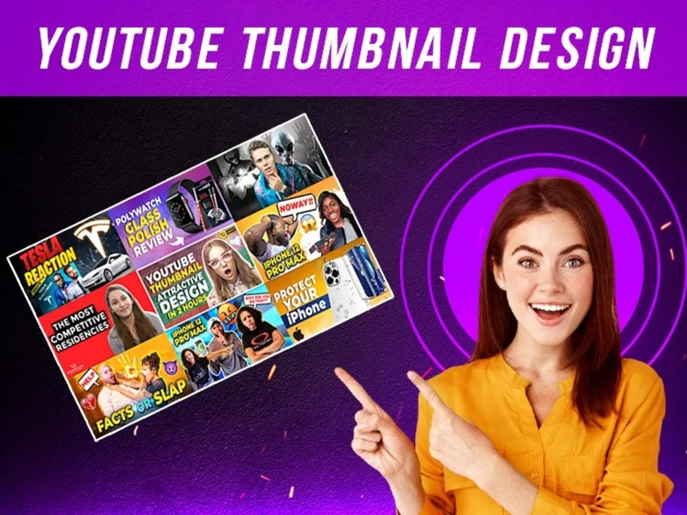 Attractive Eye-Catching Youtube Thumbnail Design in 12 hours | Upwork