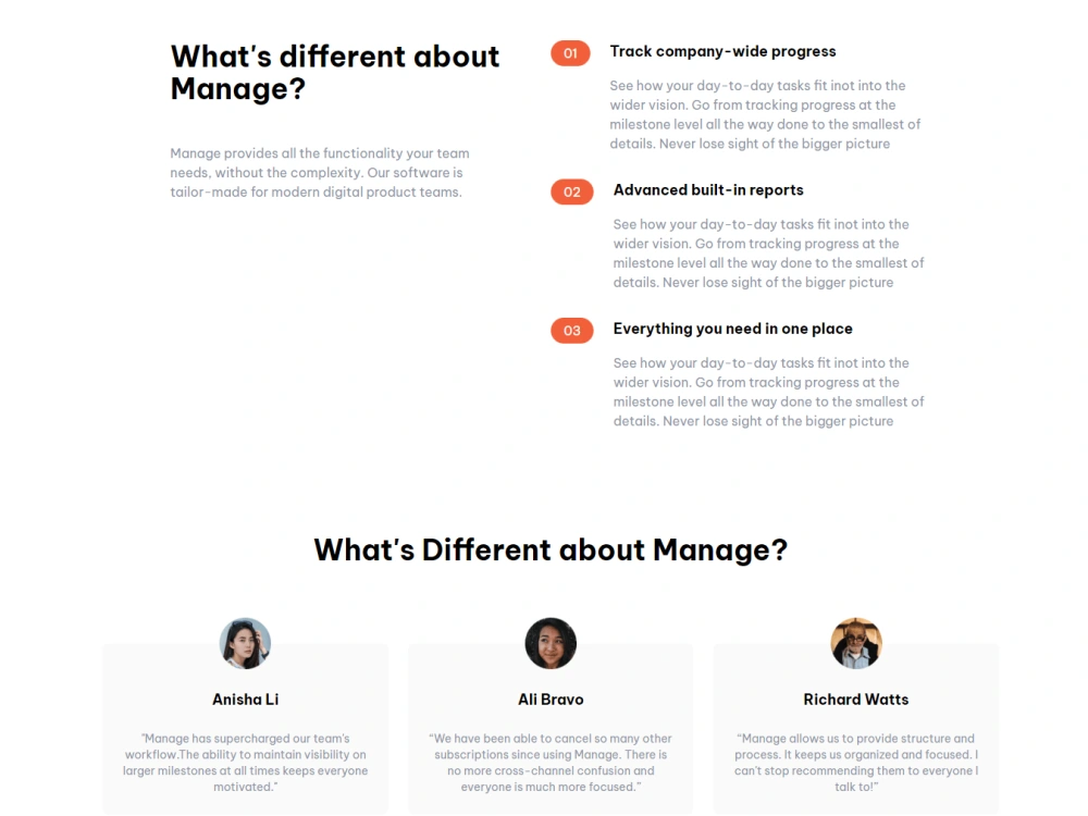 An amazing modern landing page the written code | Upwork
