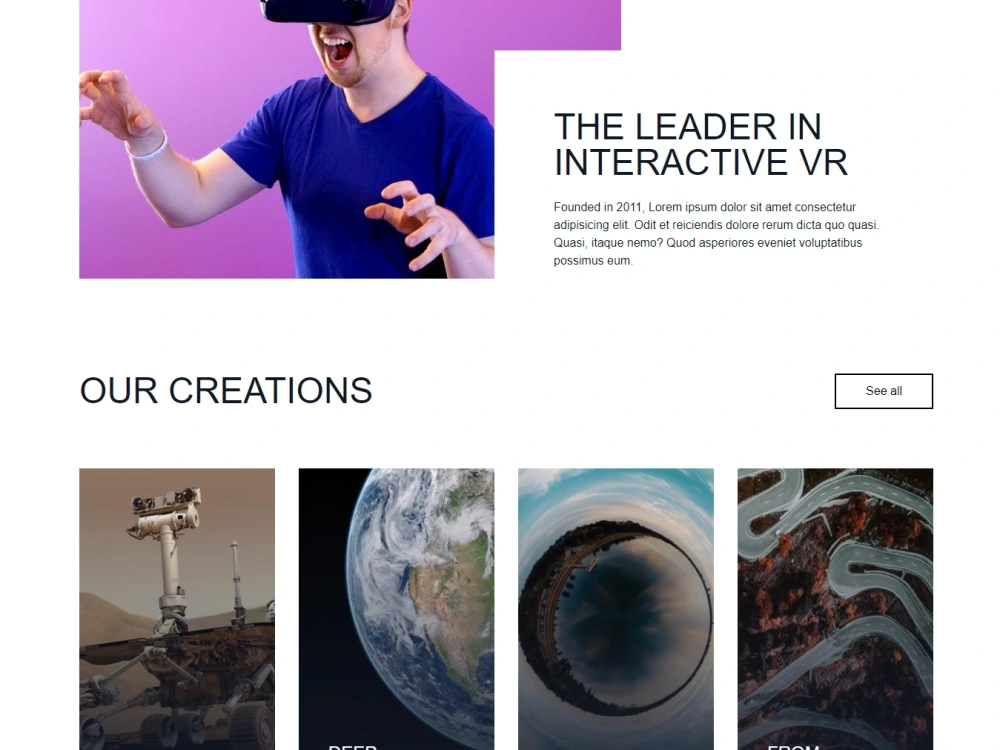 An amazing modern landing page the written code | Upwork