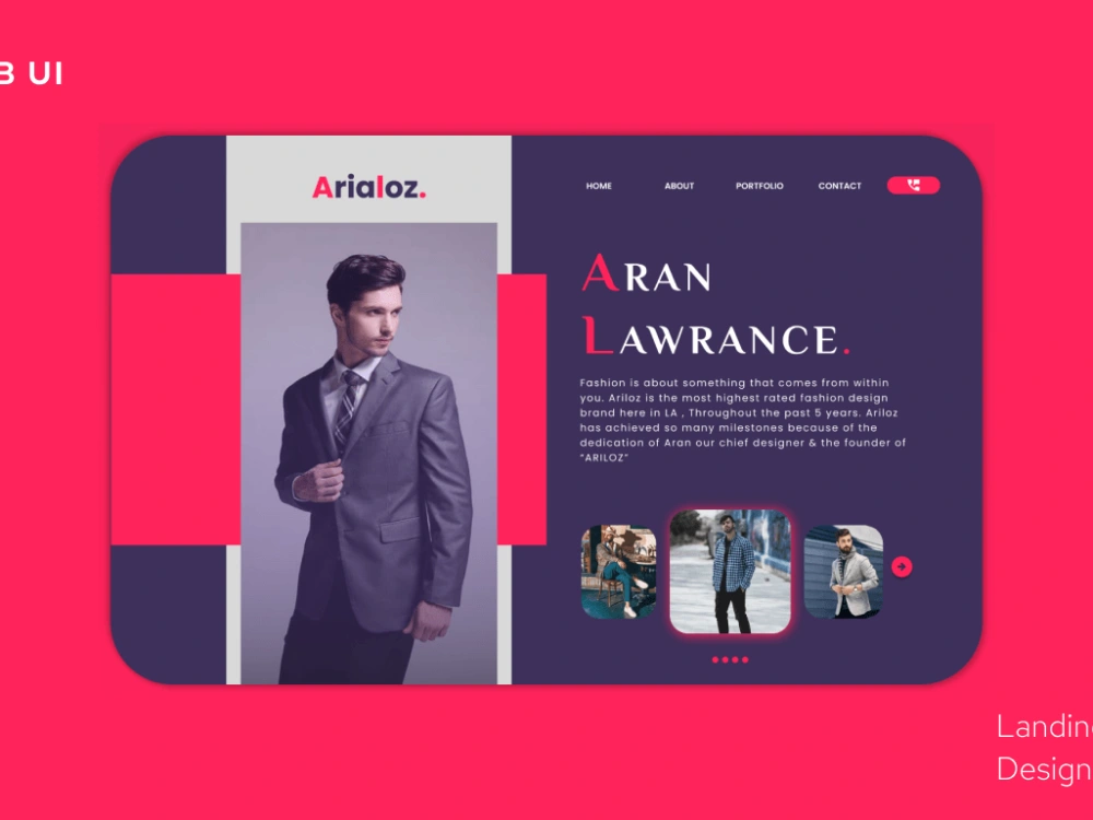Eyecatching web design with stunning UI & UX that will be responsive ...