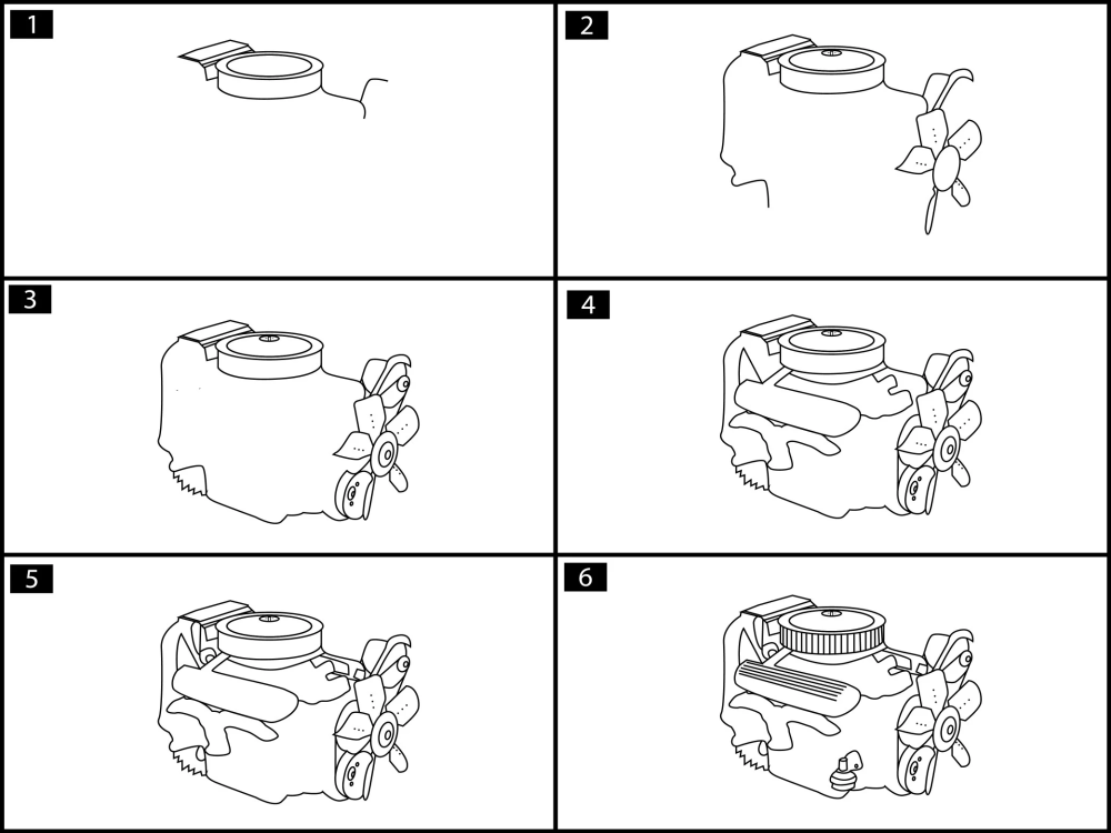 Step by step car line drawing | Upwork