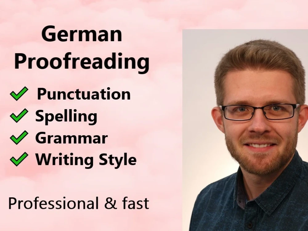A professional proofreading and editing of any kind of German text | Upwork