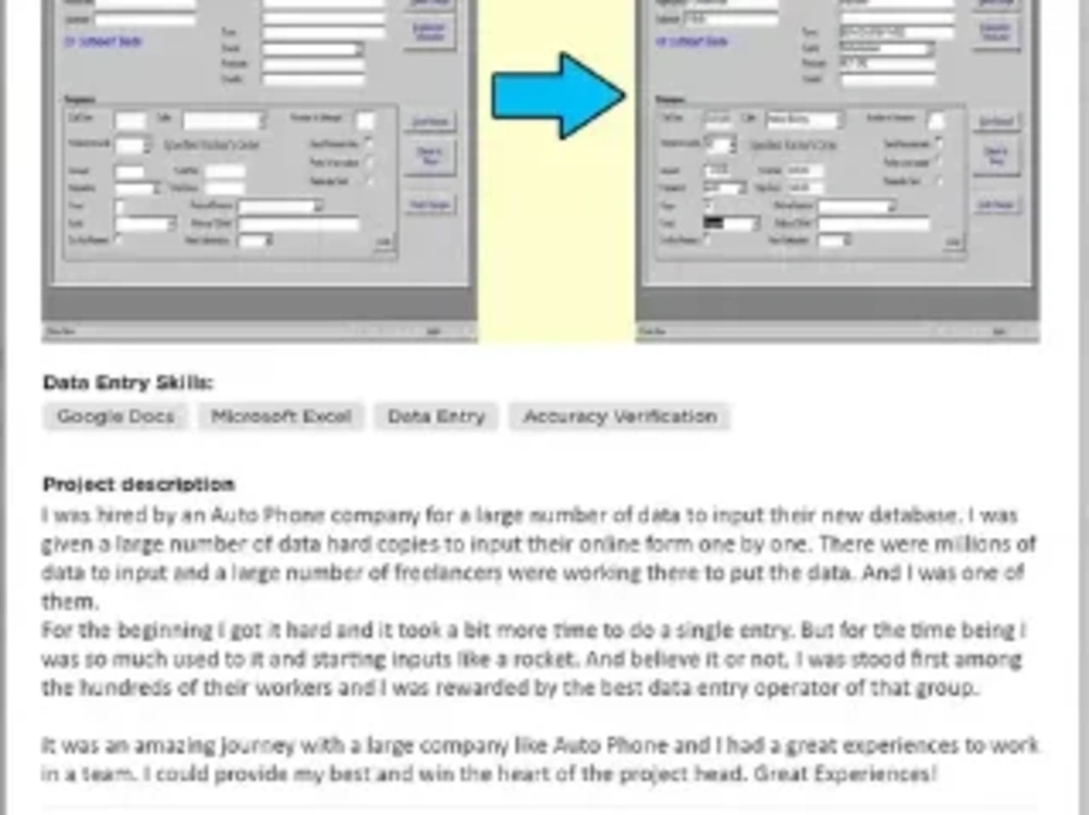 Data Entry, Copy-paste, Microsoft Office, Word Processing, Pdf Pro | Upwork