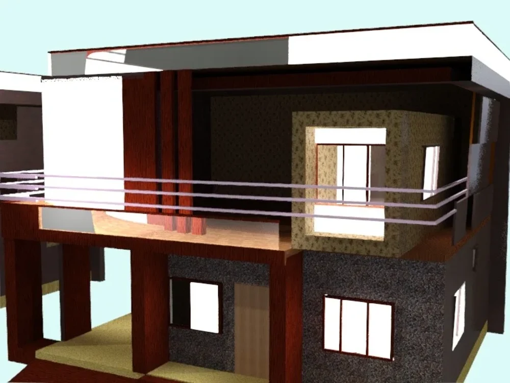 3d house elevation design with low cost because of my first project ...