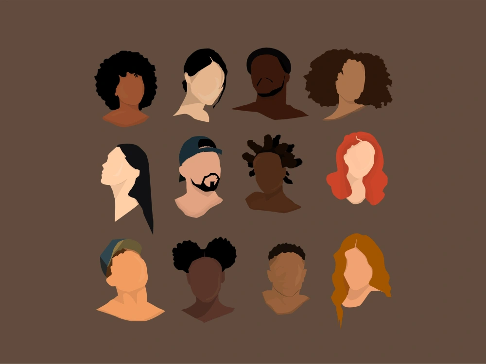 A unique minimal flat vector illustration of people | Upwork