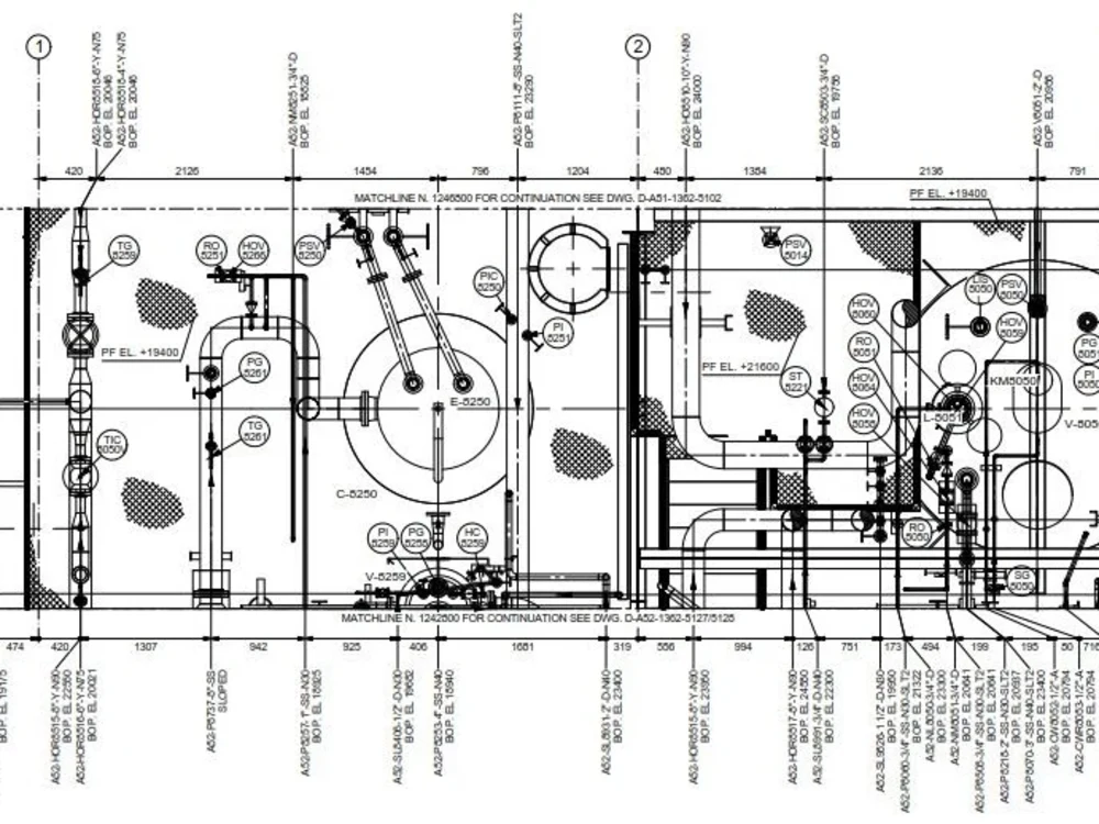 A plant design in 3D/2D engineering drawing needed for construction ...