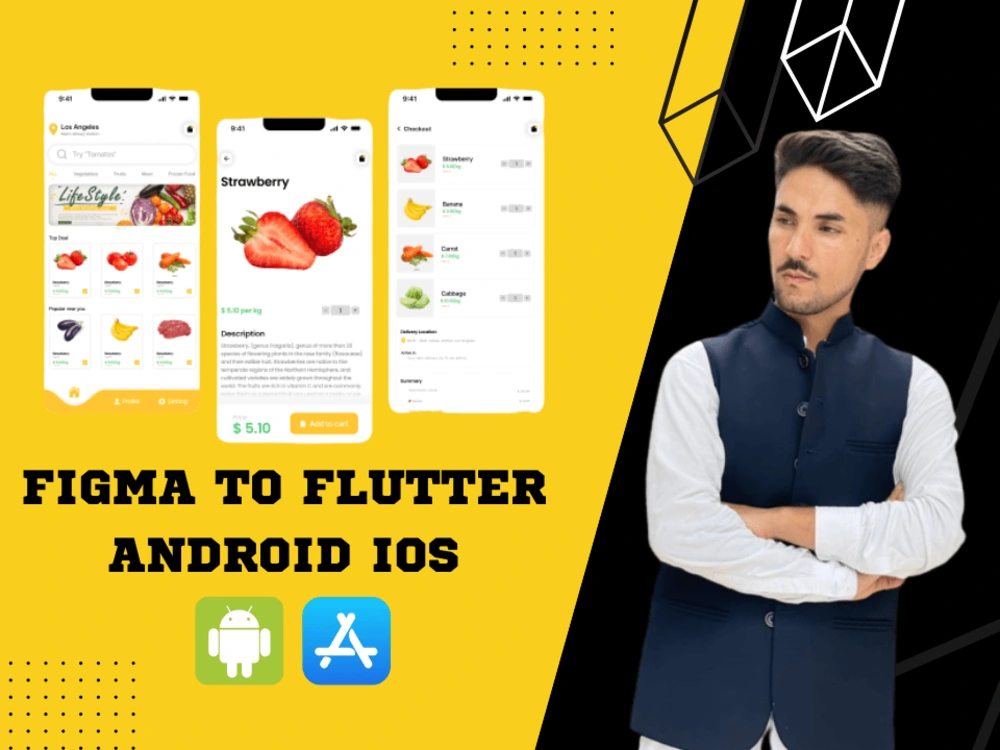 Figma Design to Android-iOS App - Figma to Flutter - Firebase - APIs | Upwork