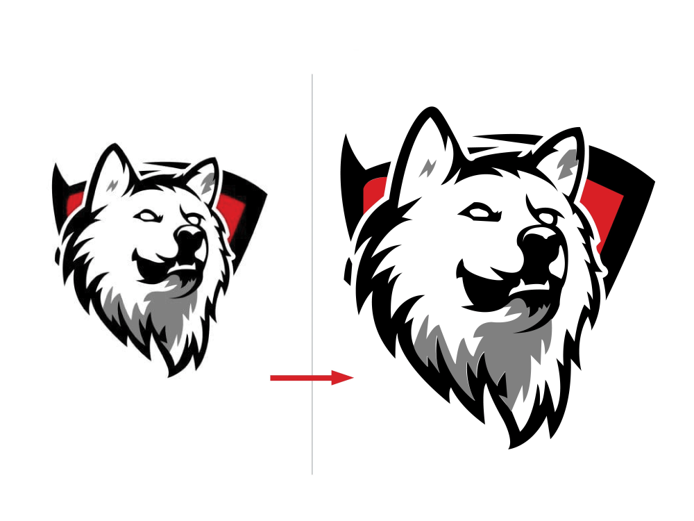 Vector tracing of low-resolution logo/image into high-resolution vector ...
