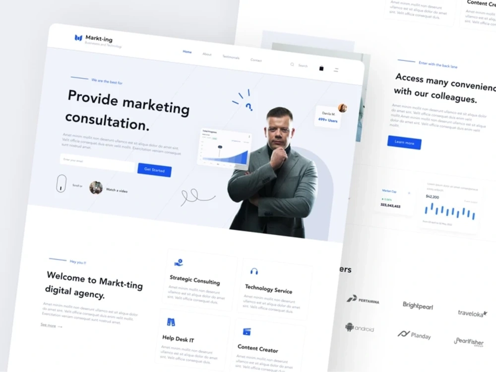 A creative, unique and high quality website UI UX | Upwork