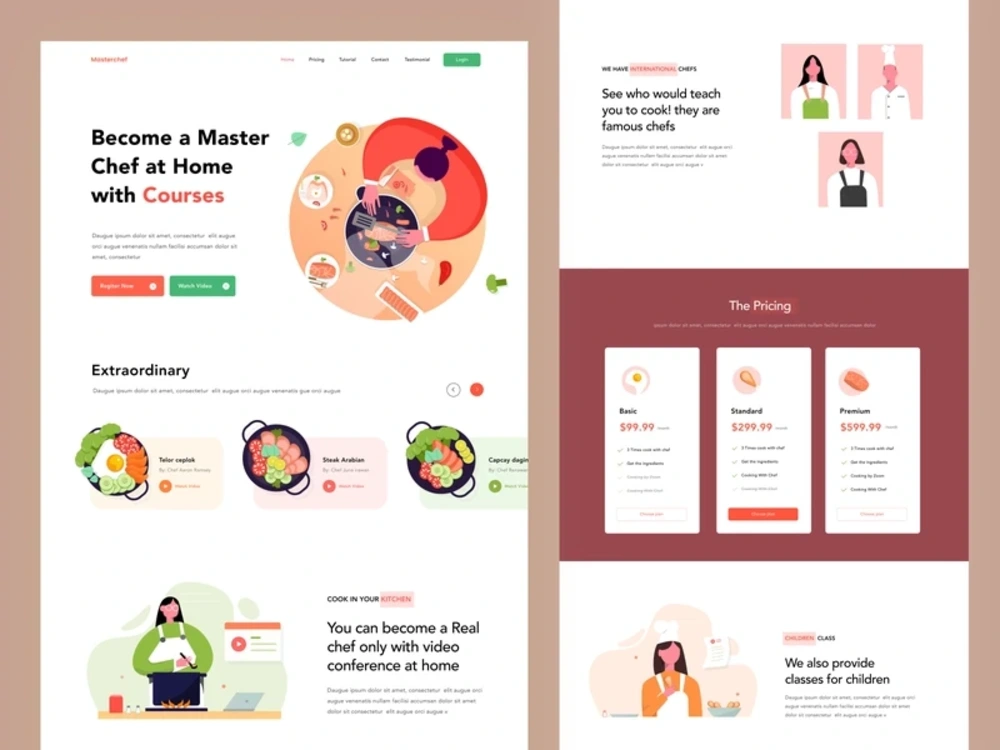 A creative, unique and high quality website UI UX | Upwork