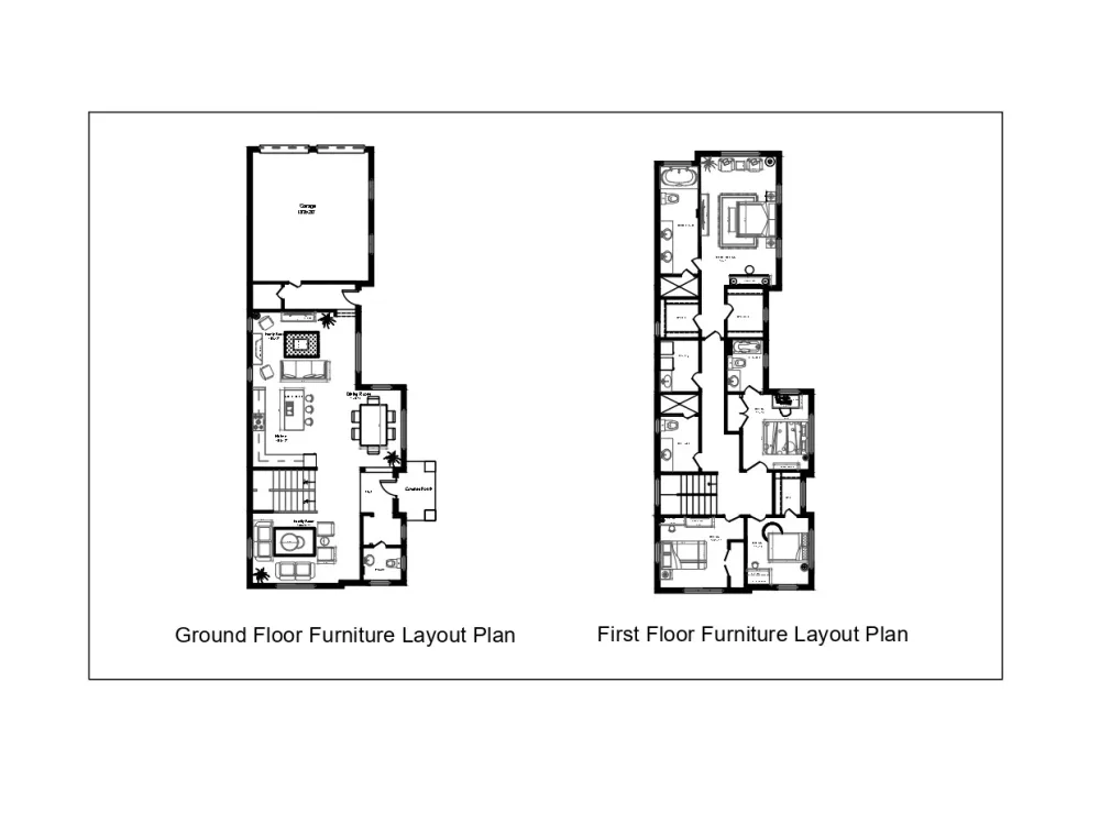 Space planning and detailed AutoCAD 2d drawings for Interior design ...