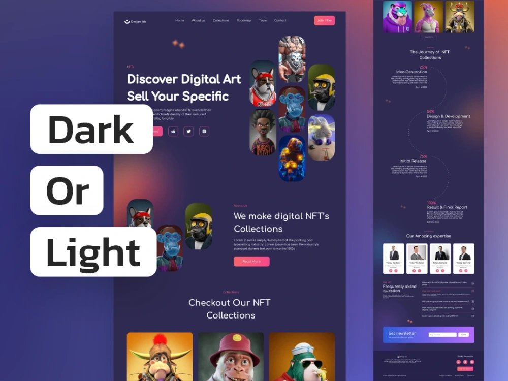 Creative website UI UX, landing page, dashboard | Upwork