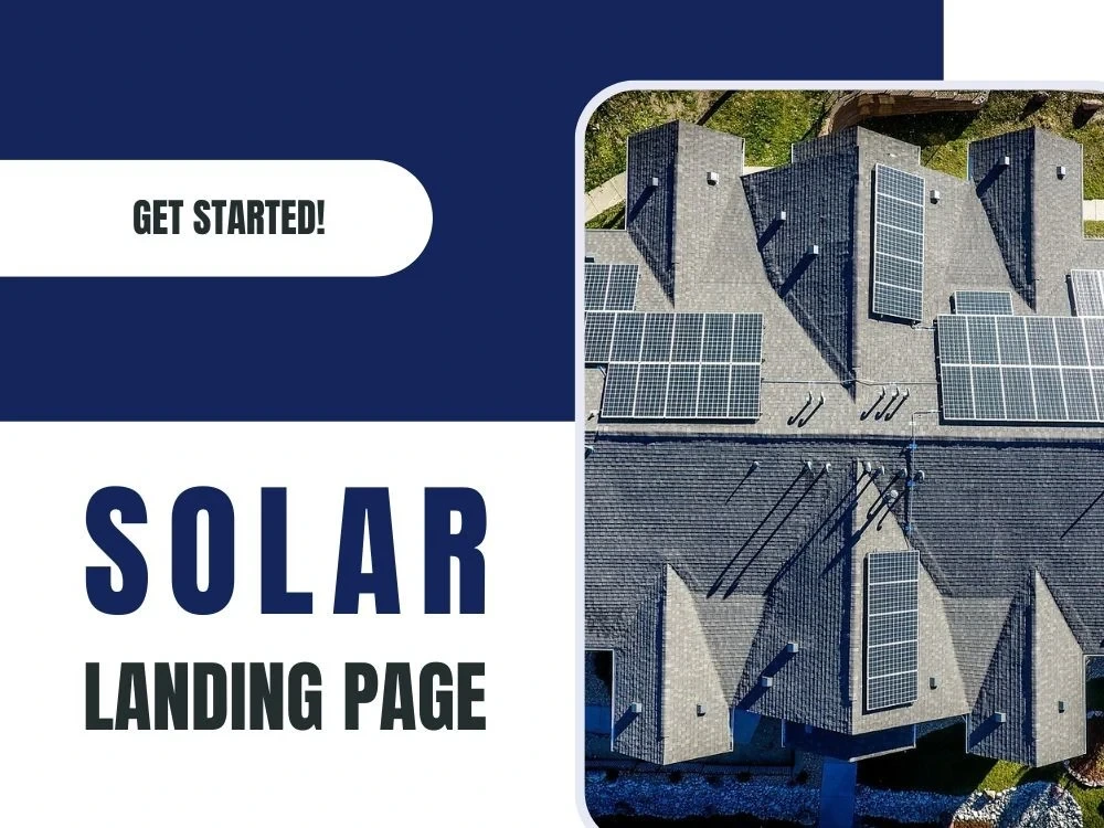 Solar landing page design, solar leads, solar lead generation landing ...