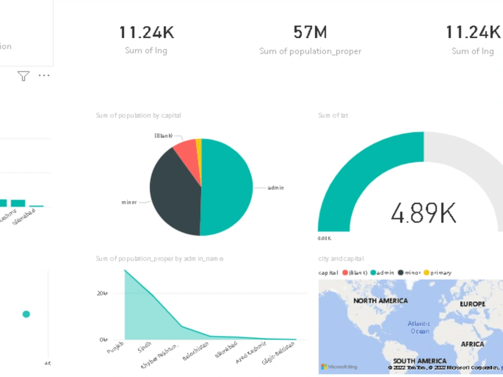 A professional graphs, charts and dashboards in Power bi | Upwork