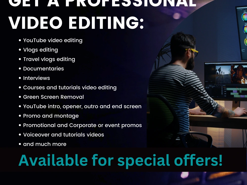 Professional video editing work within 24 hours | Upwork