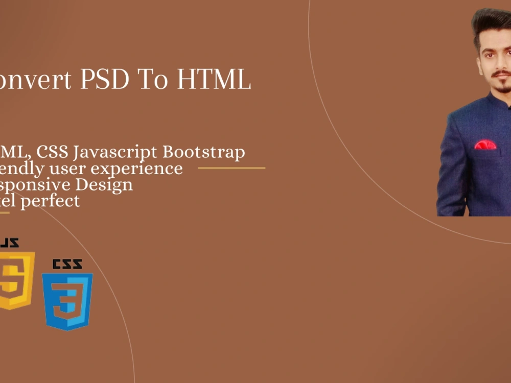 Convert PSD to HTML with tailwind and bootstrap | Upwork