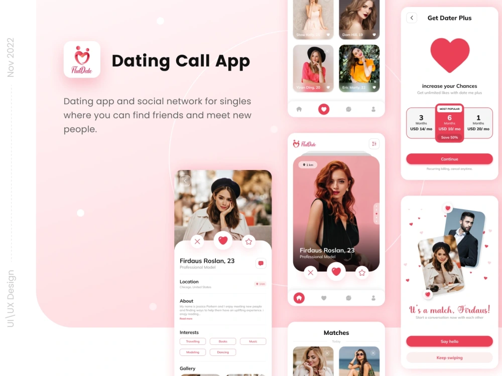 Dating App for Android & iOS using Flutter | Upwork
