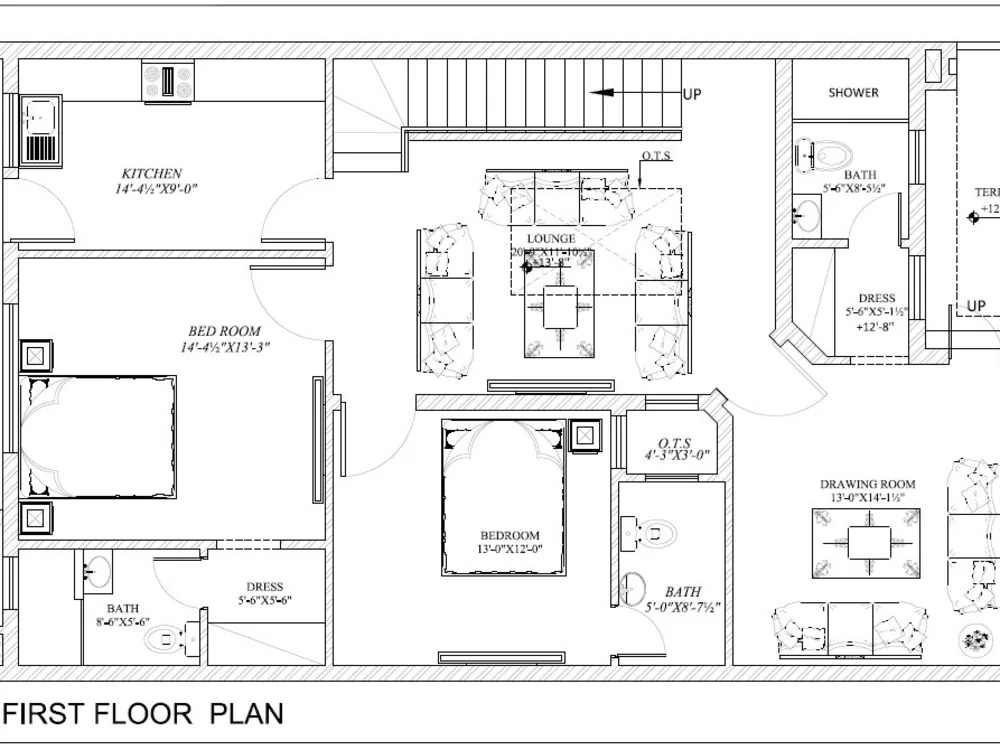 Architectural 2d floor plans for your project in autoCAD and Revit | Upwork