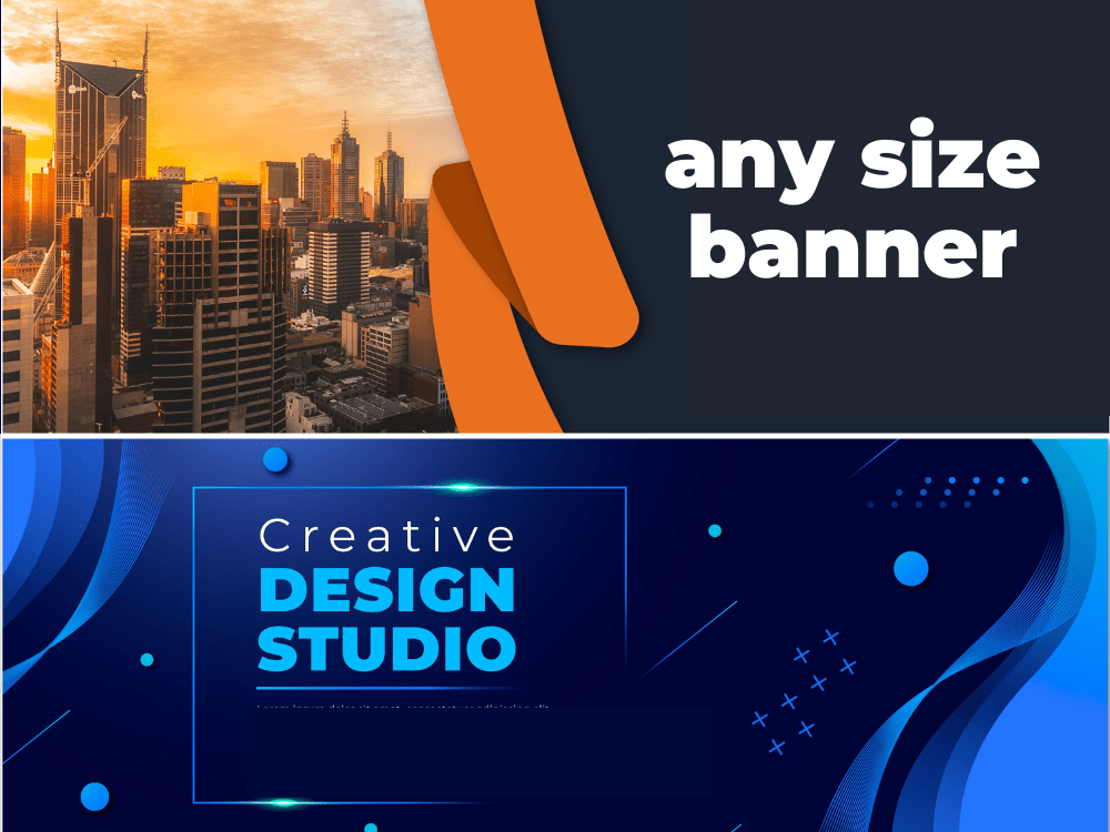 Any sized banner design | Upwork