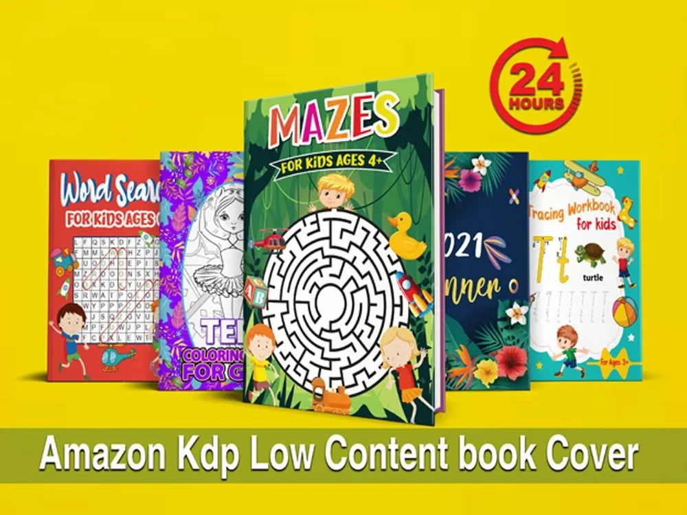 KDP low content book design, amazon KDP book cover | Upwork