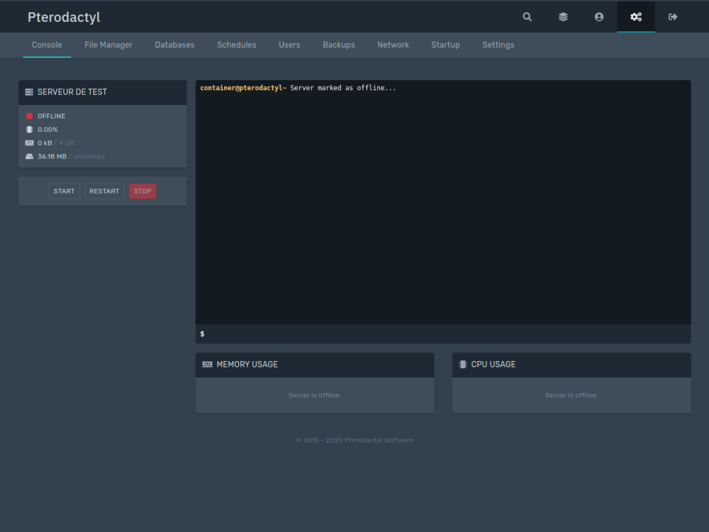 A pterodactyl panel for your servers with modules and themes available | Upwork