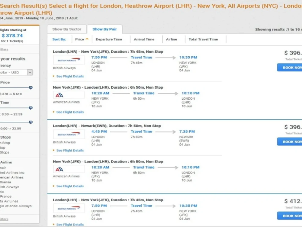 Full Amadeus/Sabre Flight API Booking Solution (TRAVEL OTA) | Upwork