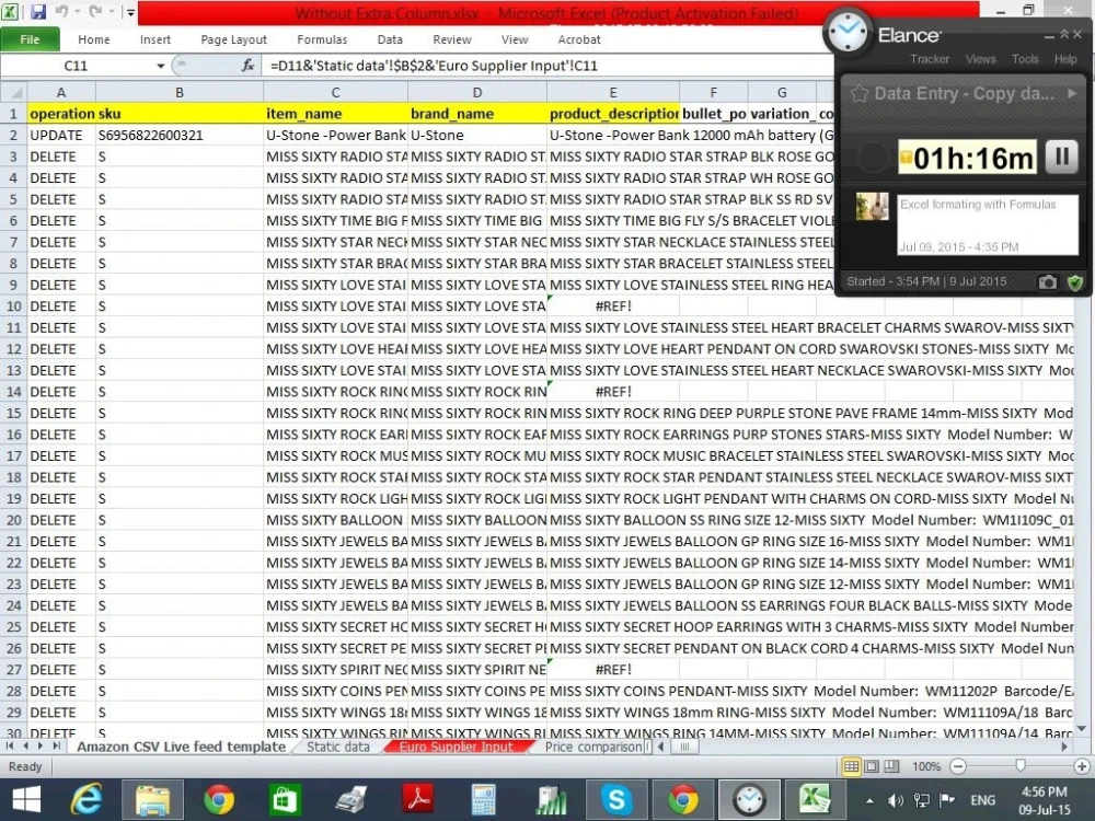 Data Entry Projects on your fingure tips | Upwork