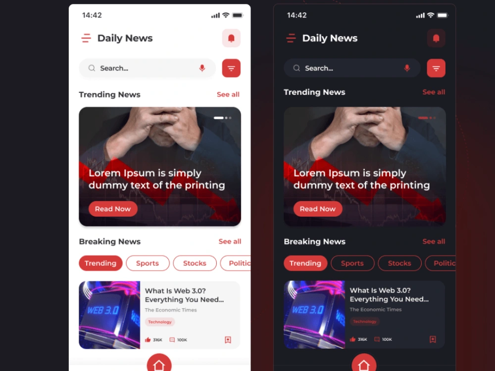 Mobile App Screen UI Design | Upwork