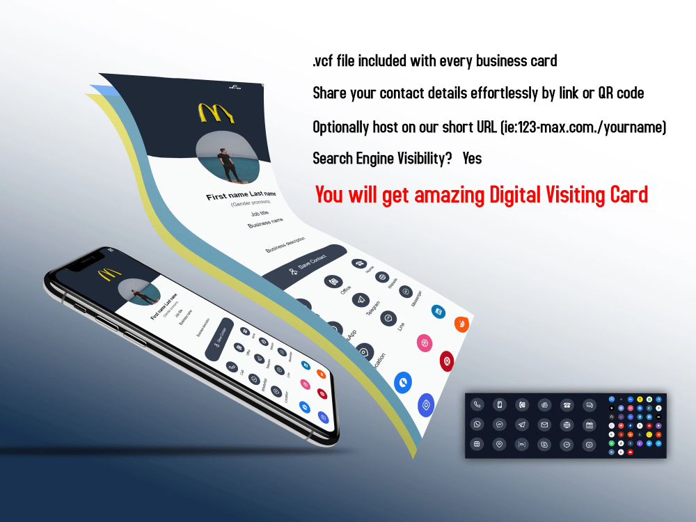 Amazing Digital Visiting Card | Upwork