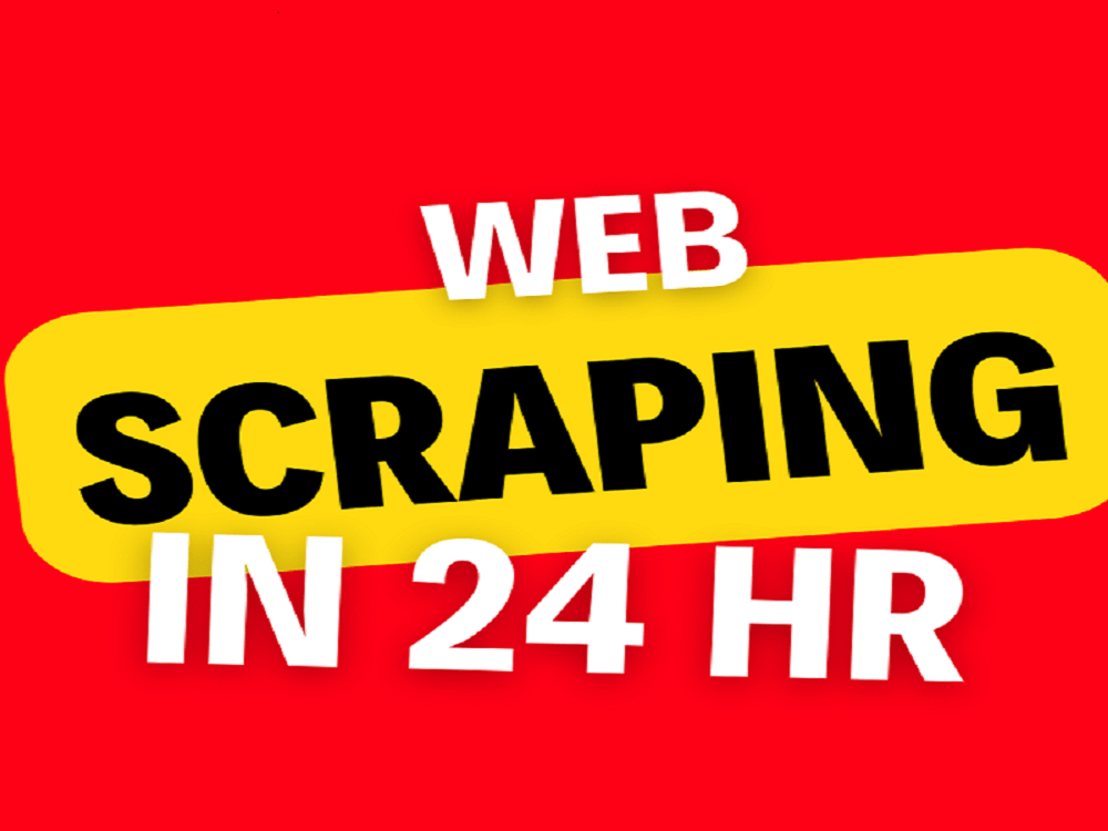 Web scraping data scraping data extraction service | Upwork