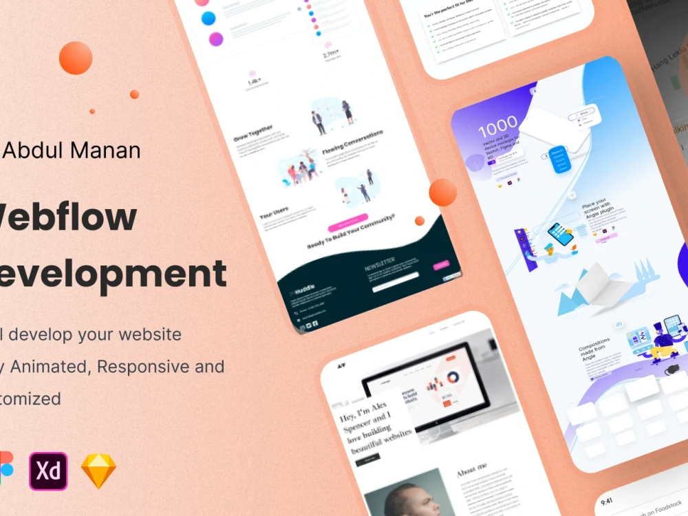 A fully pixel-perfect, Animated, Functional, Responsive webflow website. | Upwork
