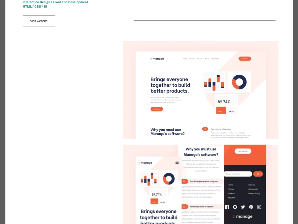 A fully pixel-perfect, Animated, Functional, Responsive webflow website. | Upwork