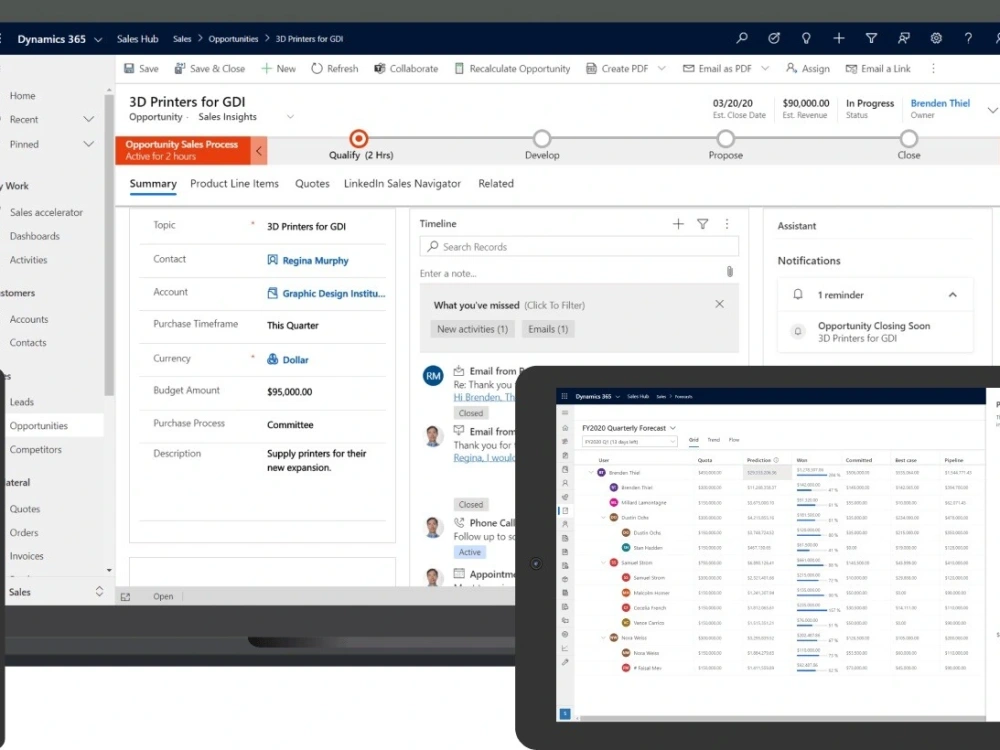 A complete CRM solution using Microsoft Dynamics 365 and the Power ...