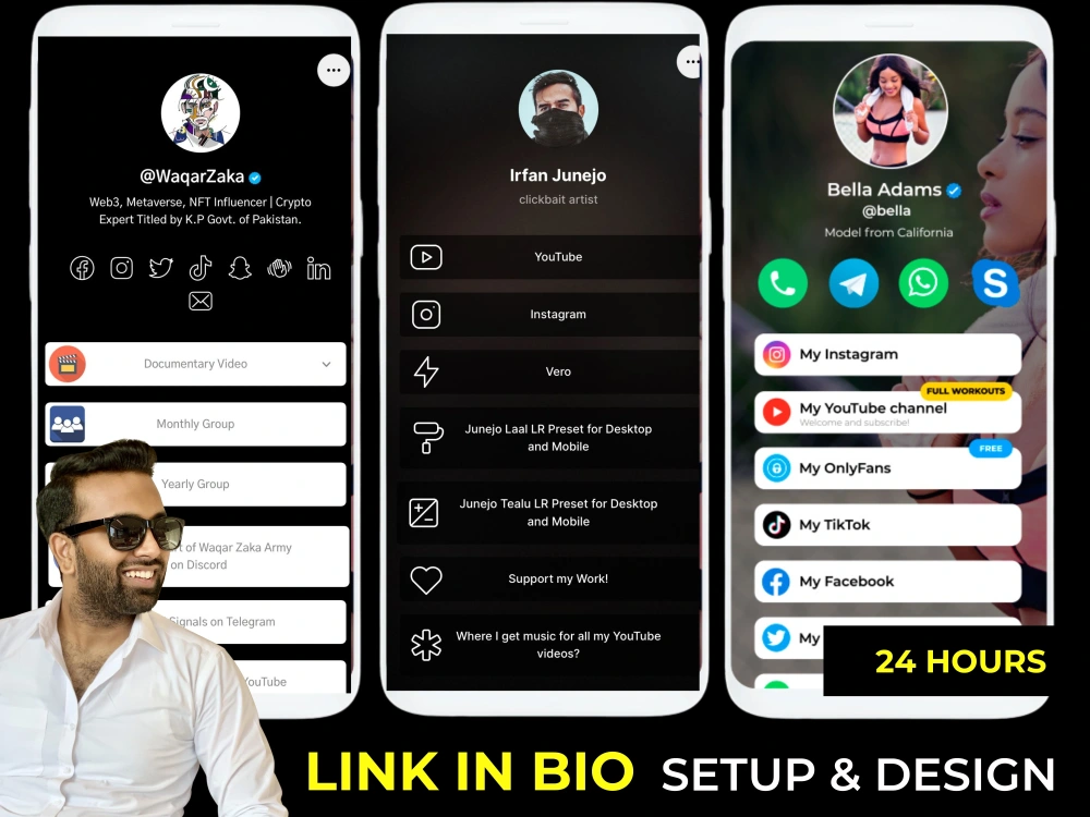 Linktree design, or other landing pages in hours | Upwork