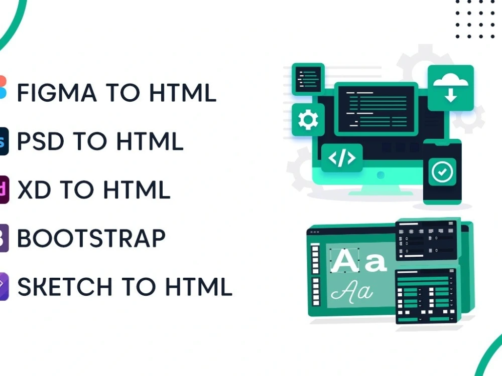 PSD to WordPress, Figma, Adobe XD To HTML, CSS, BootStrap | Upwork