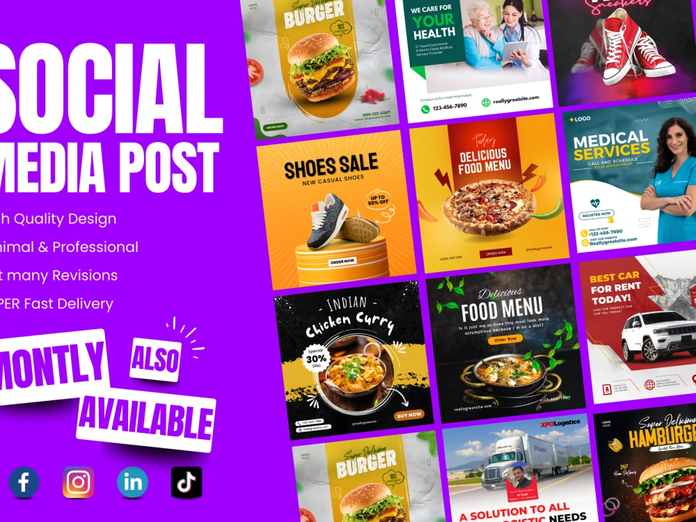 Creative social media design, post, banner ads | Upwork