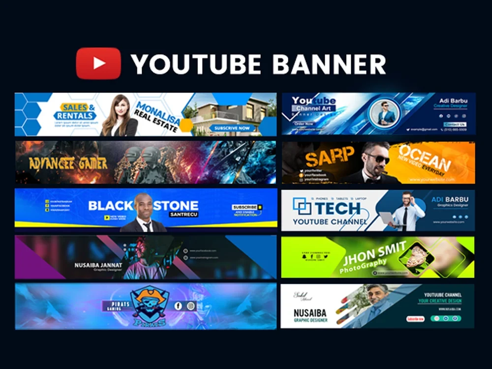 Youtube Banner Art Related Tech Youtube Banner Template Brouwn A