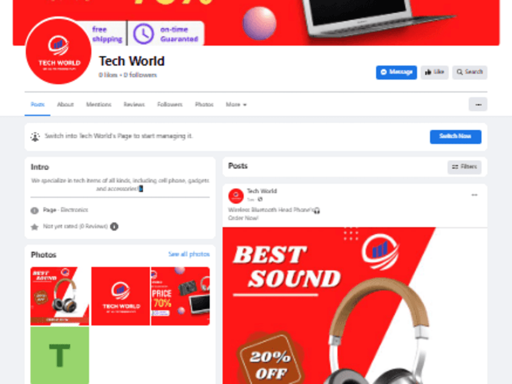 Stunning Facebook,Instagram & Linkedin Business Page Design | Upwork