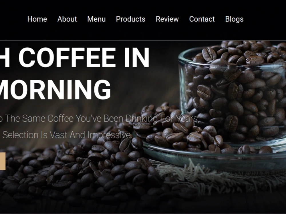 A coffee shop responsive website using html, css and javascript. | Upwork